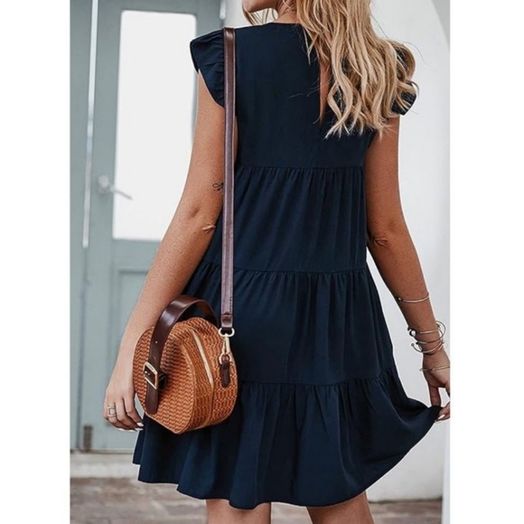 kirundo | Dresses | Newkirundo Navy Blue Dress | Poshmark